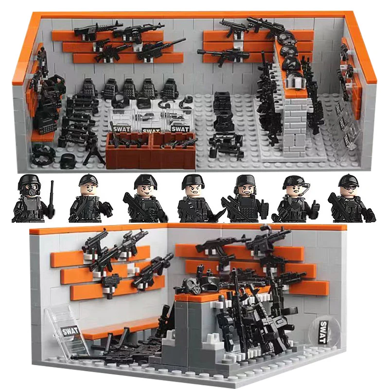 Swat Base Building Blocks | Army Swat Building Bricks | Swat Weapon ...