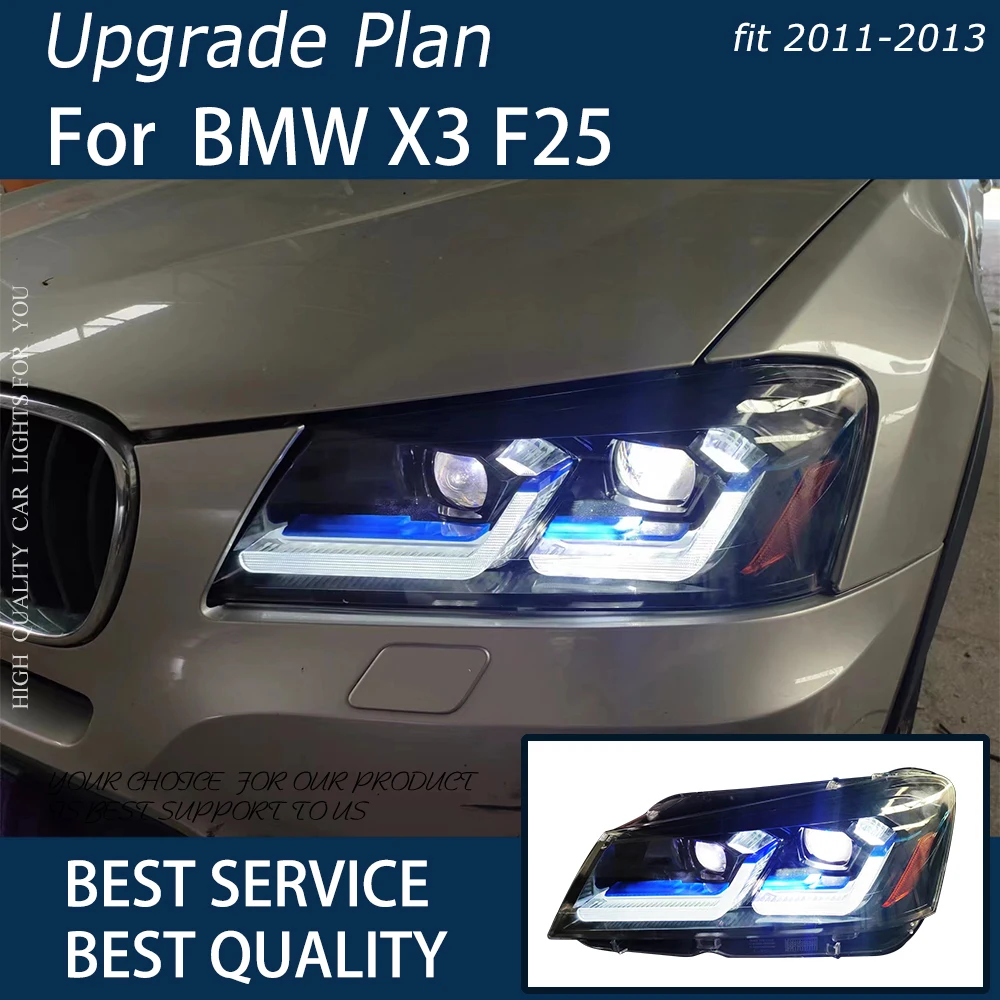 Car-Lights-for-BMW-X3-F25-2011-2013-LED-Auto-Headlight-Assembly-Upgrade ...