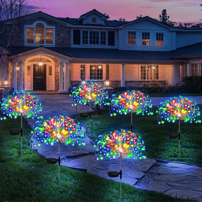 Outdoor LED Solar Fairy Lights Garden Pathway Decoration Solar Lamp For ...