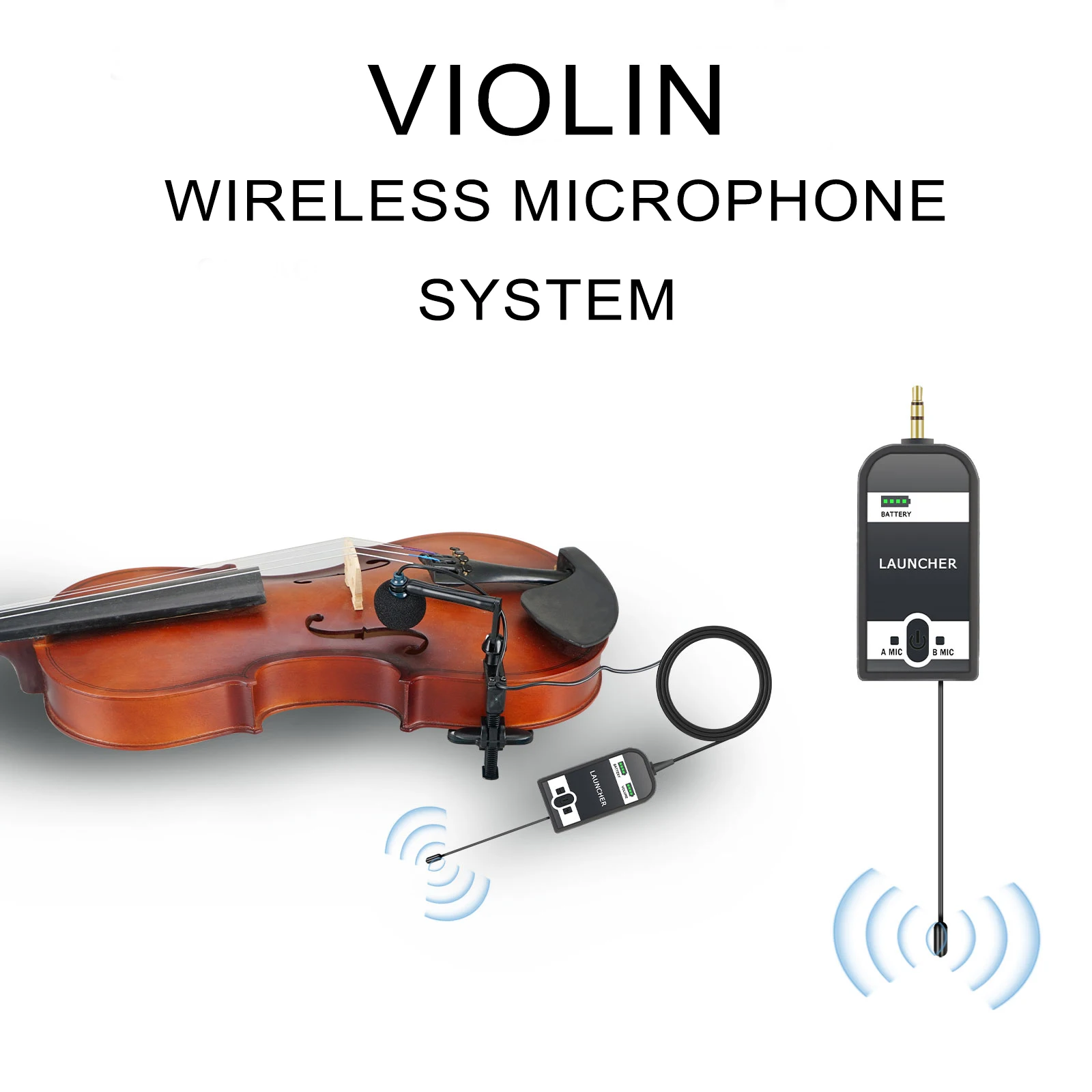 Wireless-Violin-Microphone-UHF-Wireless-Musical-Instrument-Microphone ...