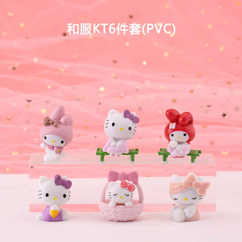 6pcs-set-Sanrio-Hello-Kitty-Mymelody-Cartoon-Anime-Figures-Toy-Dolls ...
