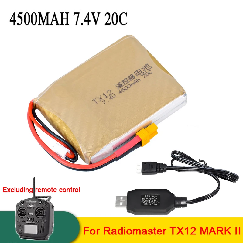 7-4V-4500mah-2S-20C-rechargeable-Lipo-Battery-XT30-Plug-with-USB ...