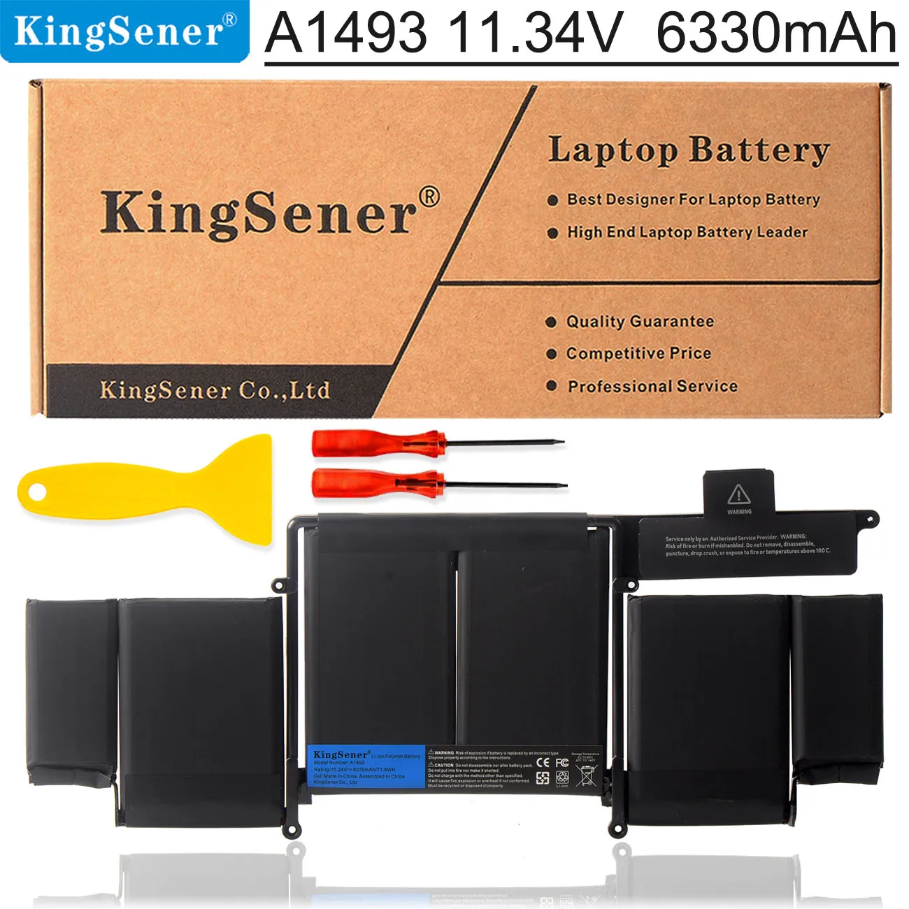 Kingsener A1493 Laptop Battery For Apple Macbook Pro 13" 2013 2014 ...