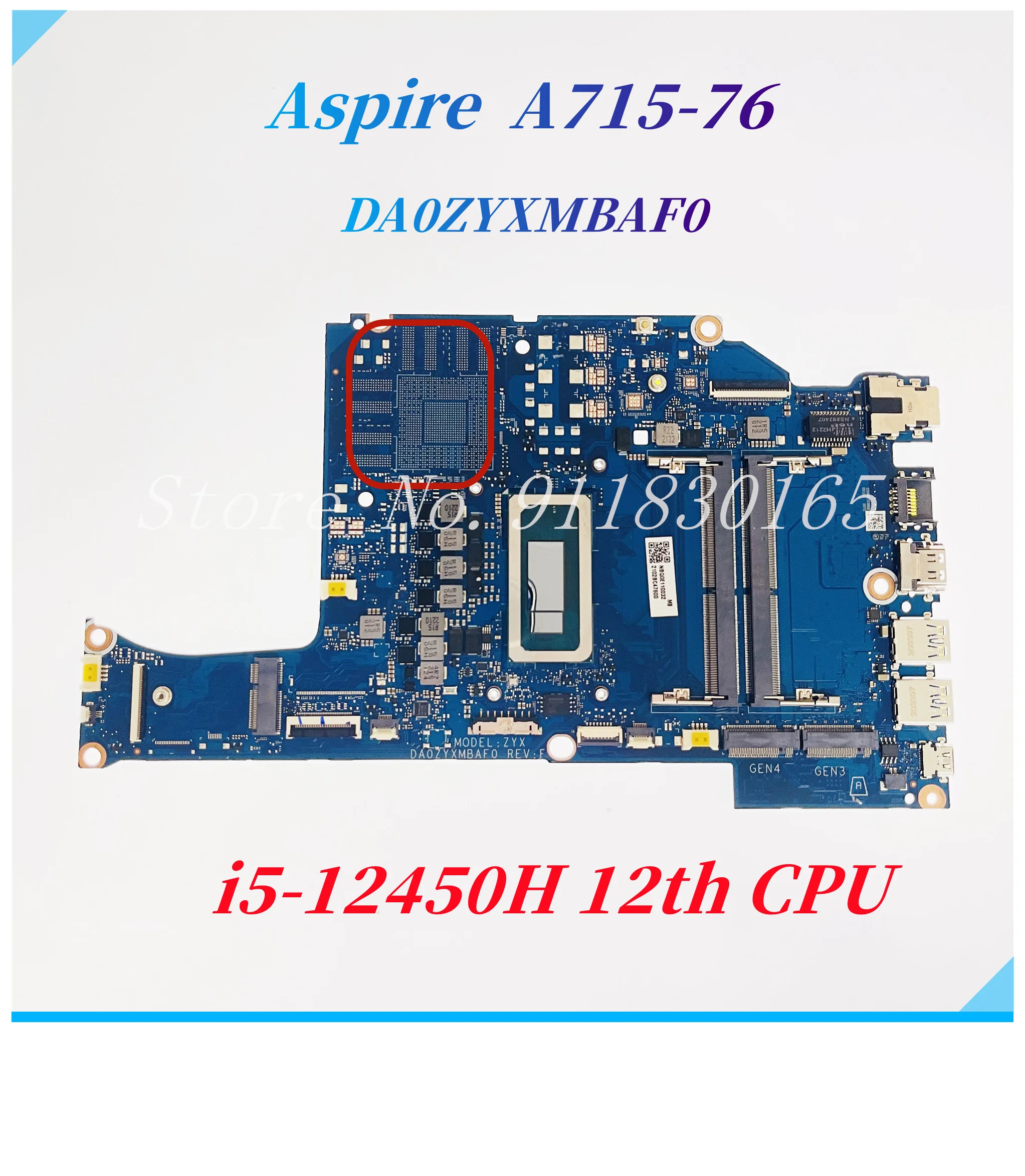 For-Acer-Aspire-A715-76-A715-76G-ZYX-Laptop-Motherboard-DA0ZYXMBAF0 ...