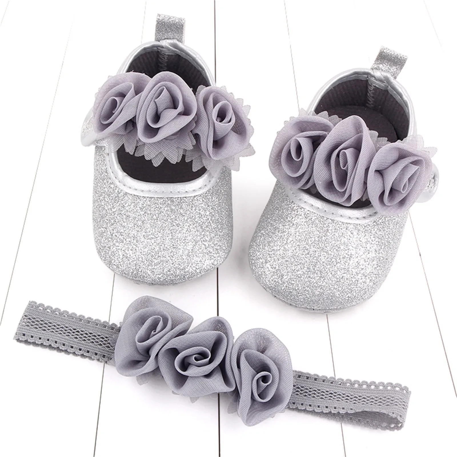 Newborn-Baby-Shoes-Baptism-White-Bowknot-Baby-Girl-Lace-Shoes-Headband ...