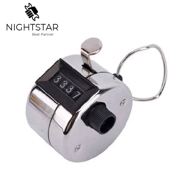 Silver Stainless Metal Mini Lap Golf C Digital Chrome Hand Tally ...