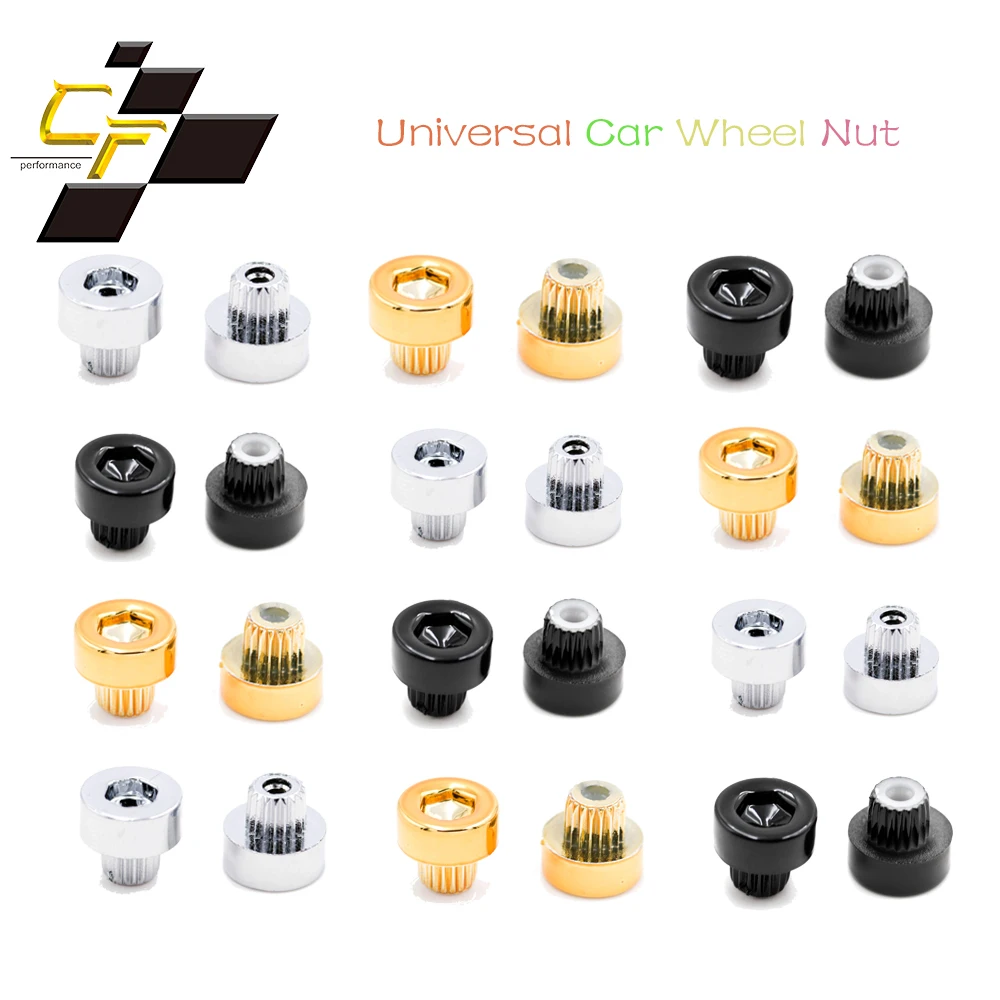 125pcs Universal Car Wheel Nuts For Tire Rim Lip Styling Replacement ...