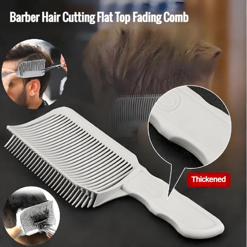 Barber-Cutting-Comb-Flat-Top-Fading-Comb-Professional-Men-s-Adjustable-Hair-Clipper-Fade-Brush ...