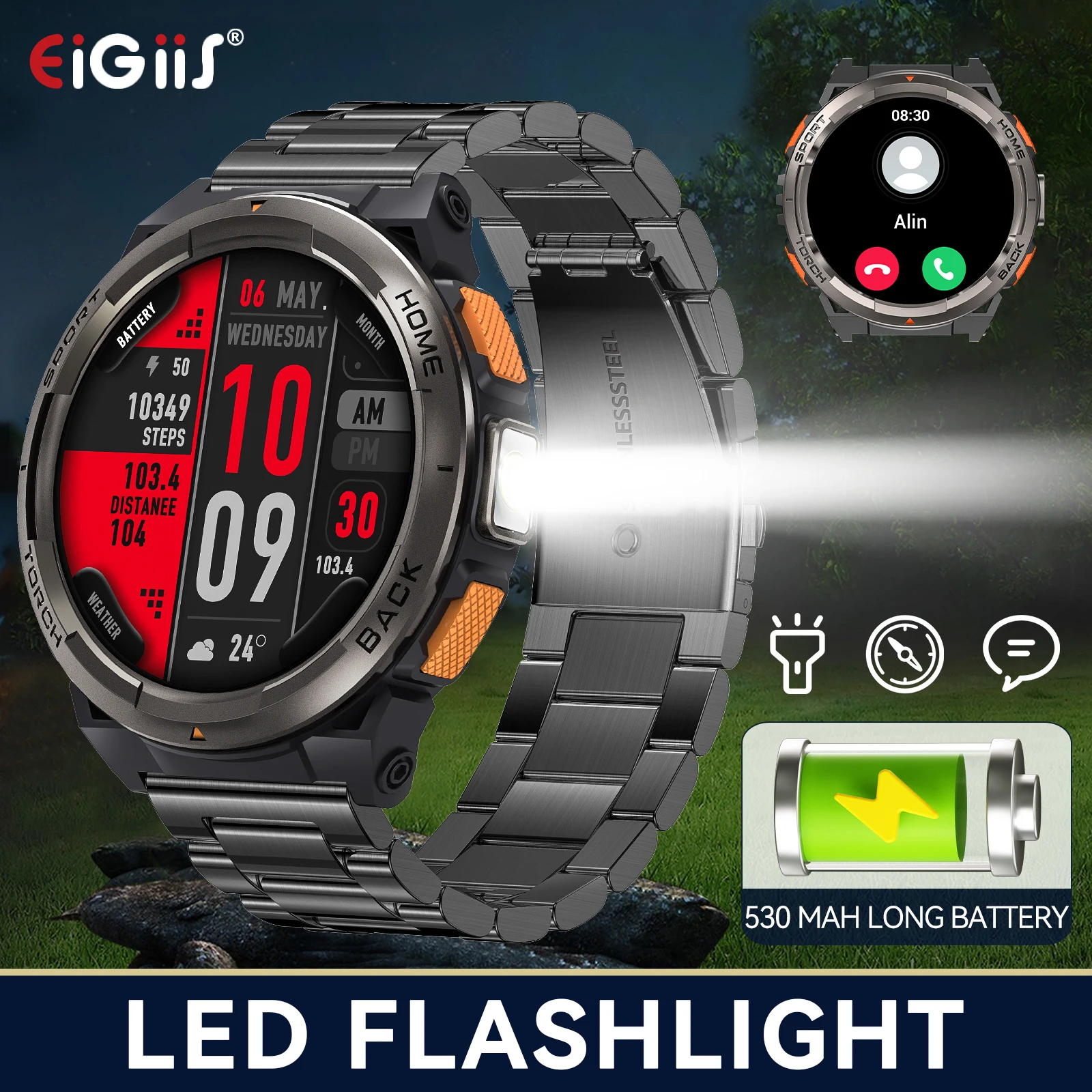 EIGIIS-2024-New-Smart-Watch-3ATM-Waterproof-Original-Design-Sports ...
