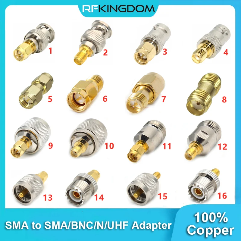RF Connector SMA to SMA BNC UHF N Male Female Adapter RP SMA to PL259 ...