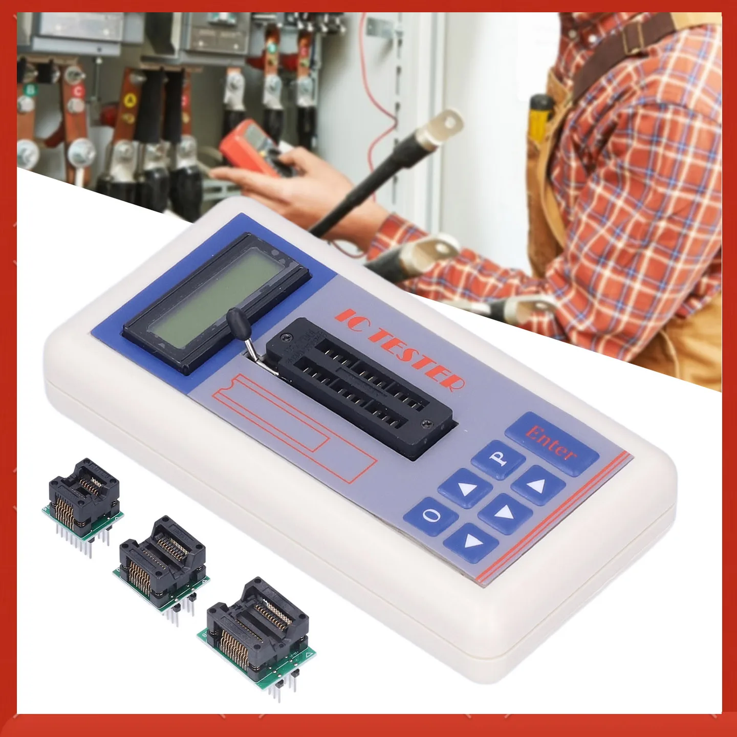 IC Transistor Capacitor Tester Integrated Circuit Tester Diode Checker ...