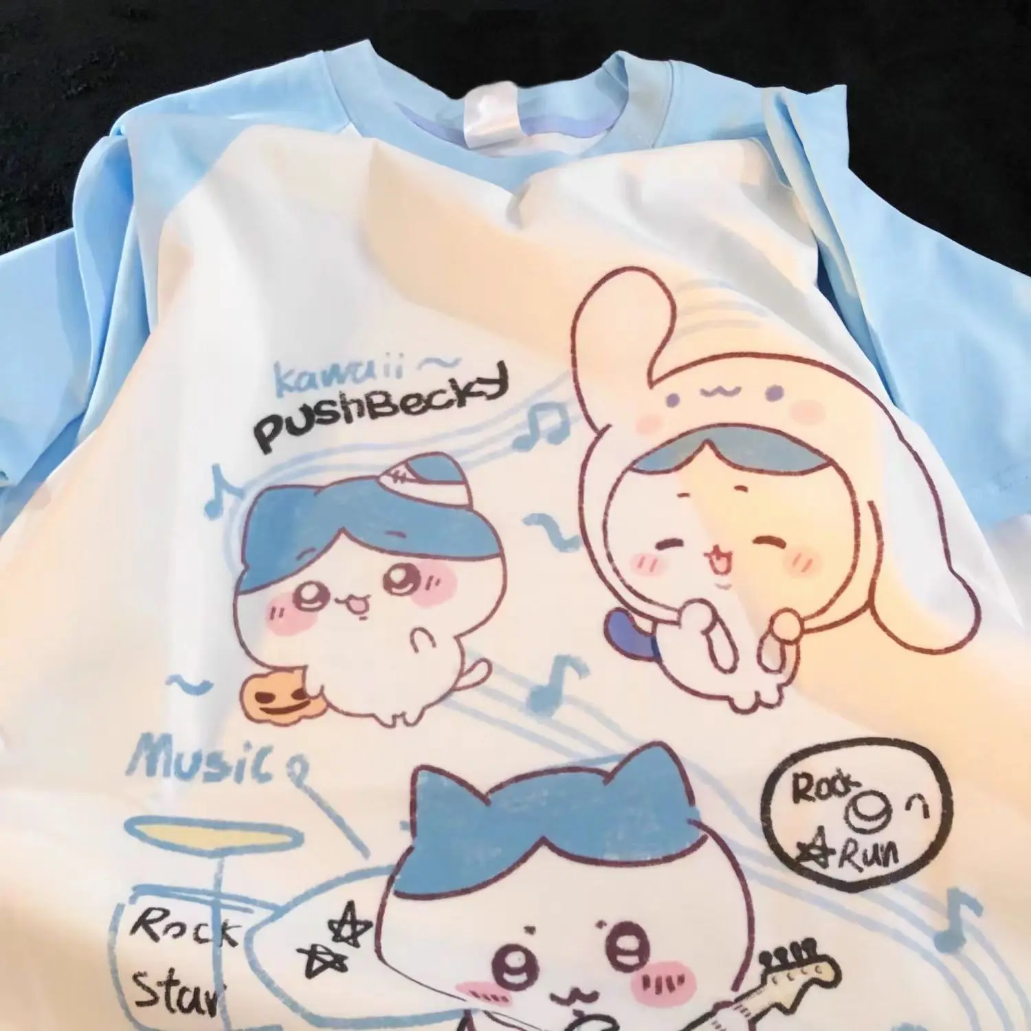 Chiikawa-Clothes-Cartoon-Cute-Pure-Cotton-T-shirt-New-Style-Summer ...