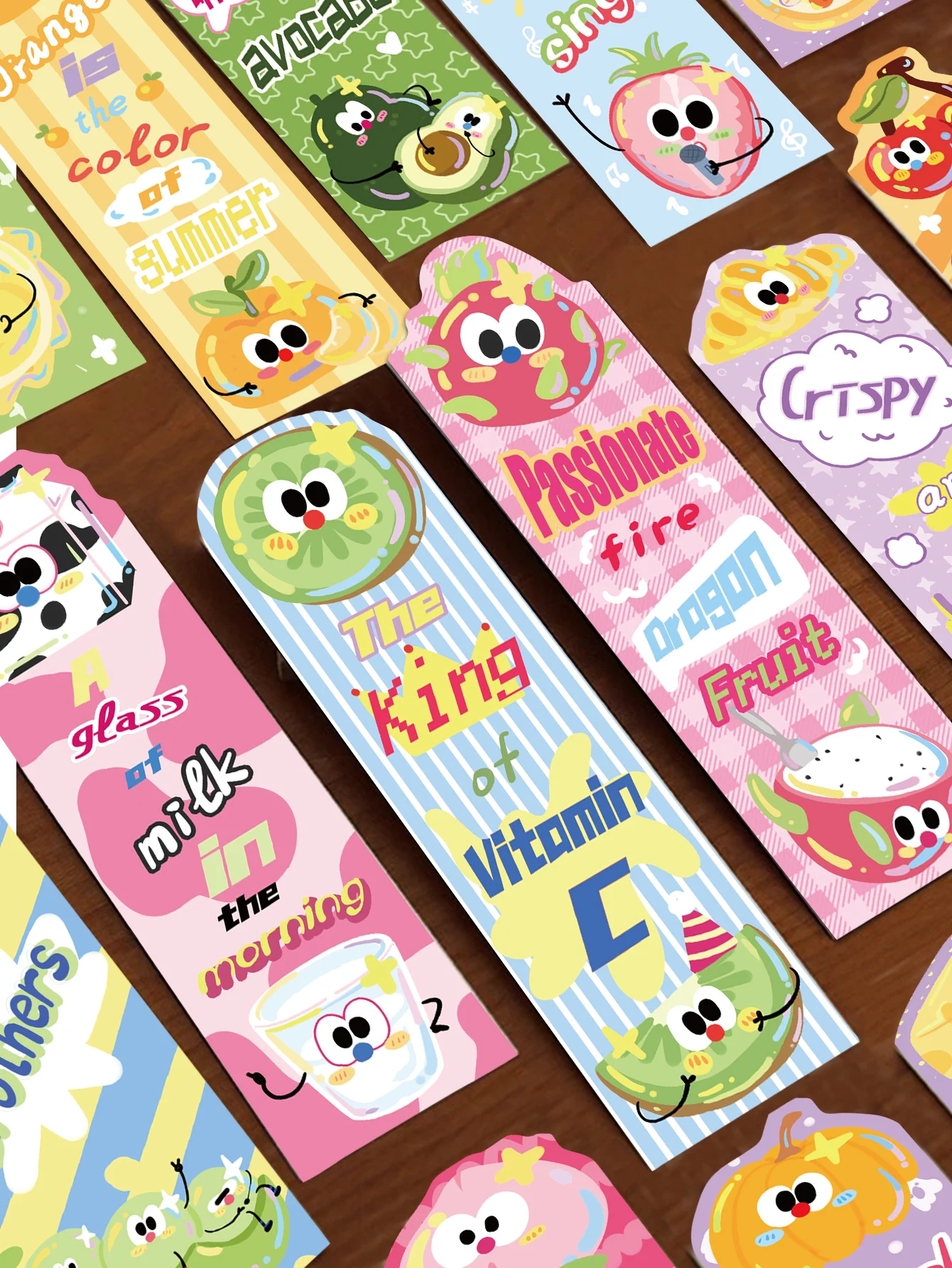30pcs-Fruit-Shaped-bookmark-Food-cartoon-cute-Reading-pages-Book-label ...
