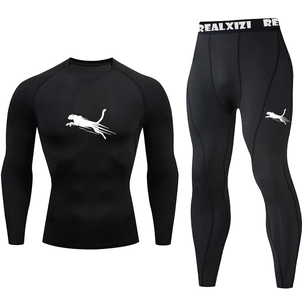 Men-s-Gym-Fitness-Compression-Tracksuit-Suit-Jogging-Tight-Sports-Long ...