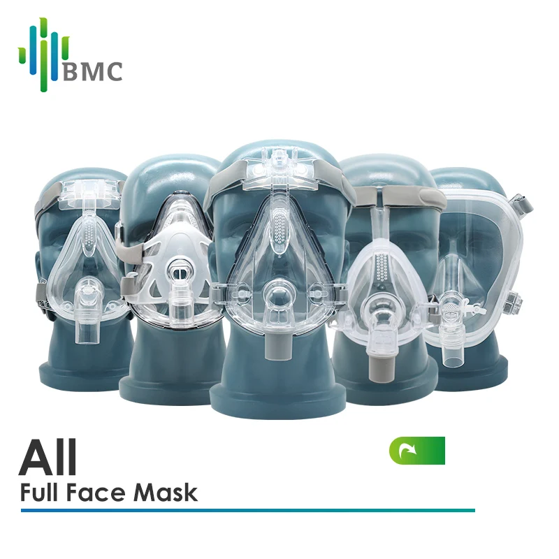 BMC-mascarilla-facial-completa-CPAP-F1A-F1B-F4-F5A-con-casco-cojines-de ...