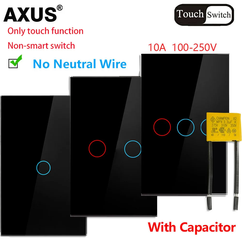 Wall-Touch-Switch-EU-US-Standard-Light-Switches-LED-Crystal-Glass-Panel ...