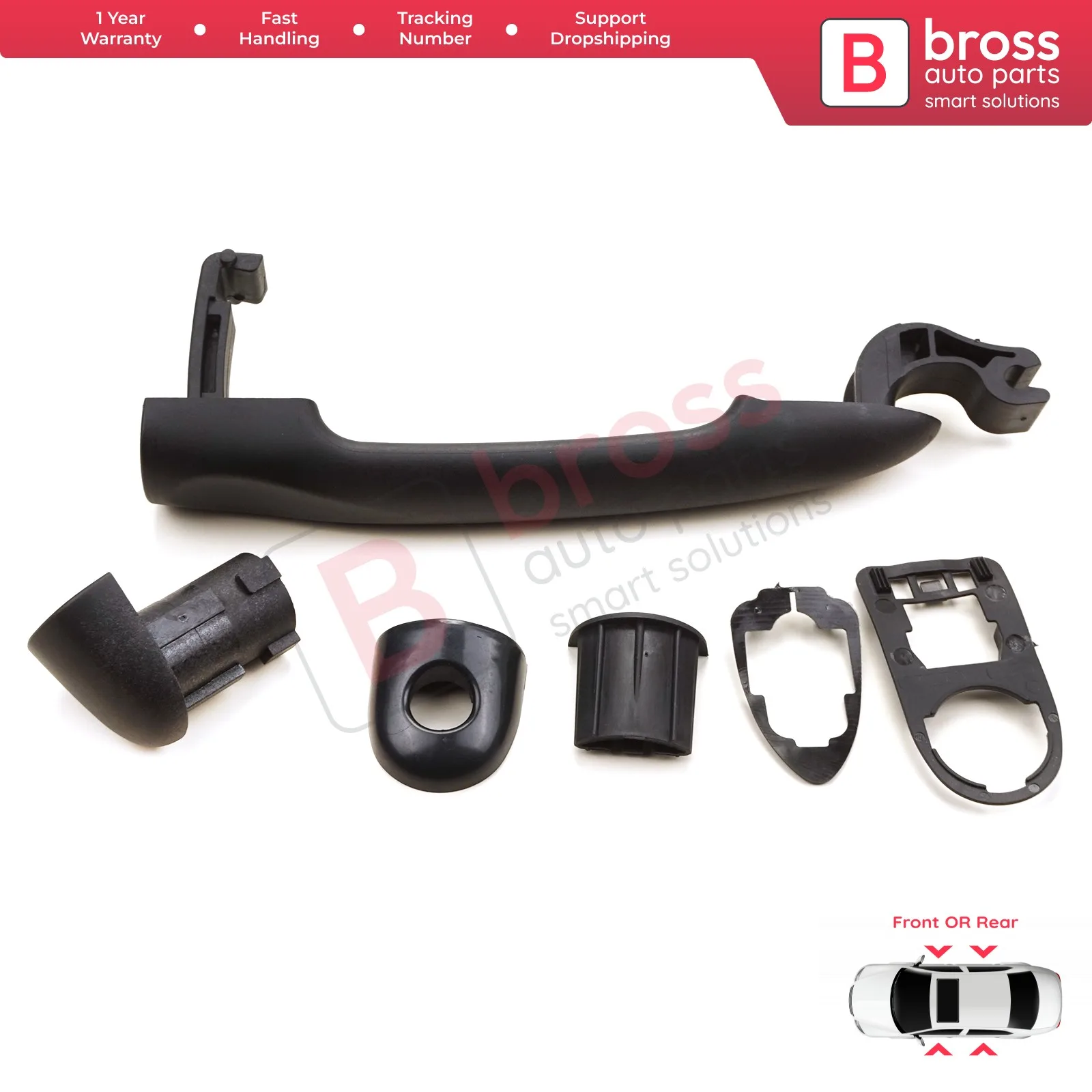 BDP1165-Car-Exterior-Outer-Door-Opener-Handle-Black-Primed-806B02596R ...