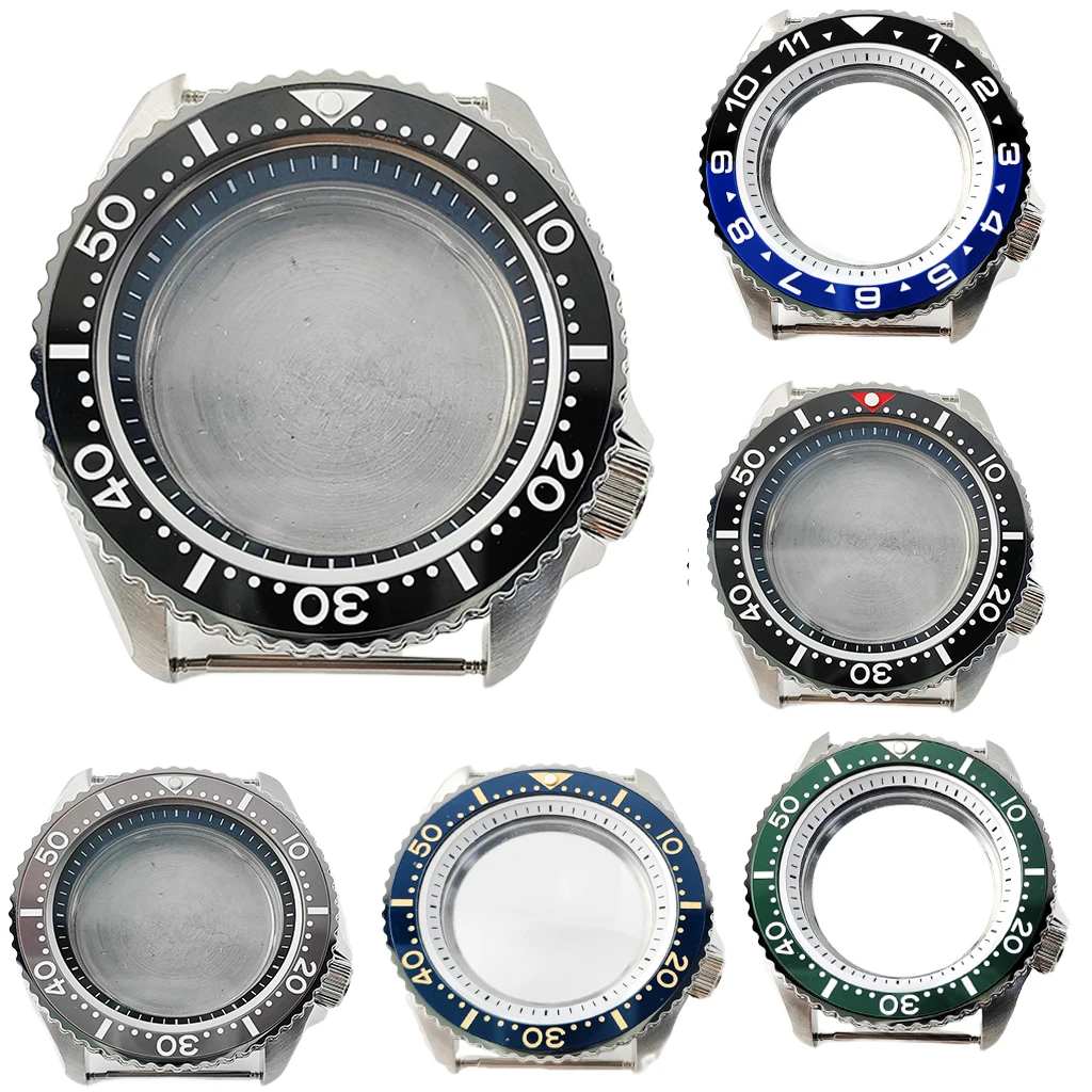42mm-Watch-Case-Ceramic-Bezel-Solid-Stainless-Steel-Sapphire-Glass-For ...