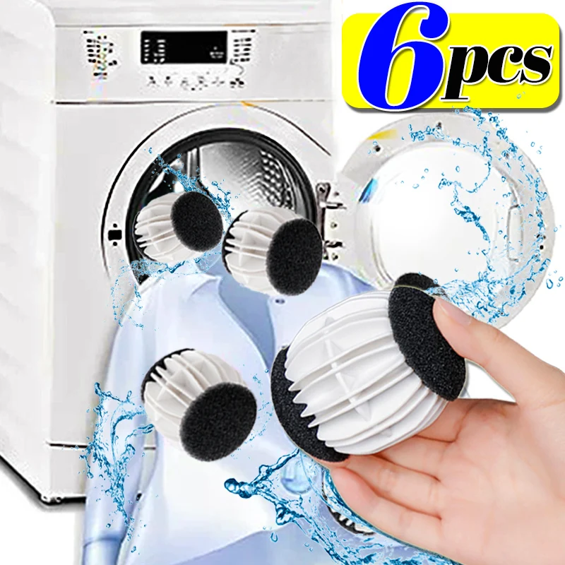 1-6PCS-Anti-Winding-Laundry-Balls-Reusable-Laundry-Magic-Pet-Hair ...