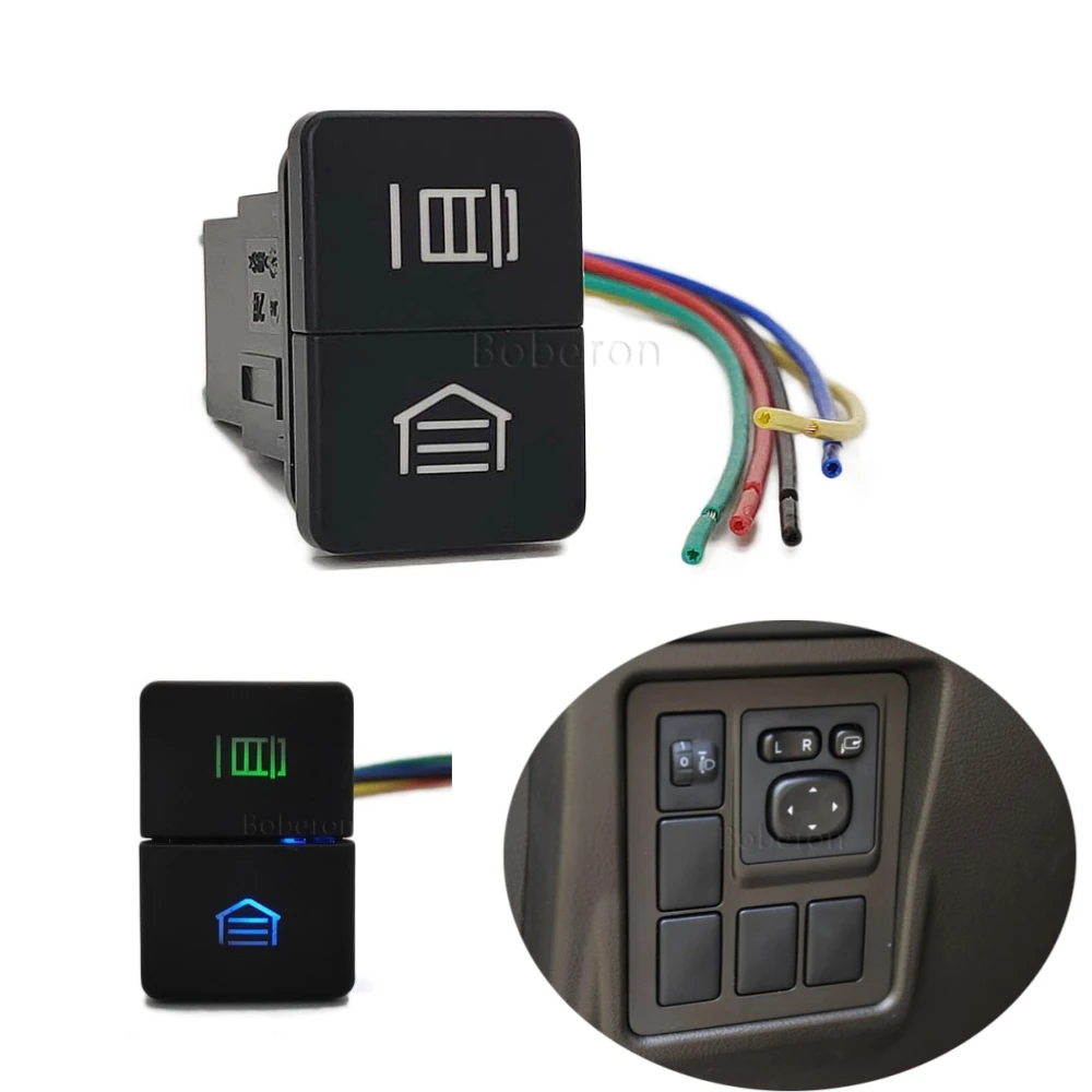1pc-Car-on-Off-Dual-Key-Switch-Automatic-Door-Garage-Push-Button-Switch ...