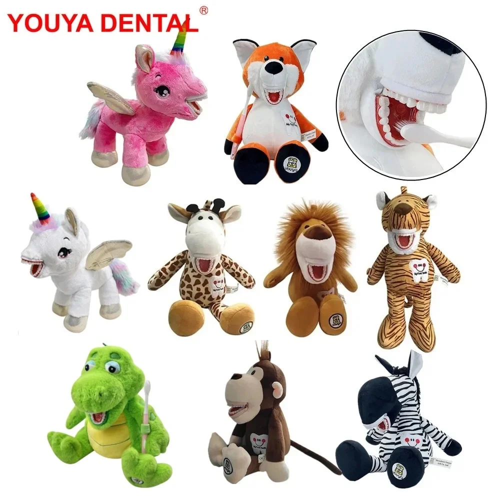 Dental-Plush-Toys-With-Teeth-Model-Toothbrush-For-Kids-Children-Stuffed ...