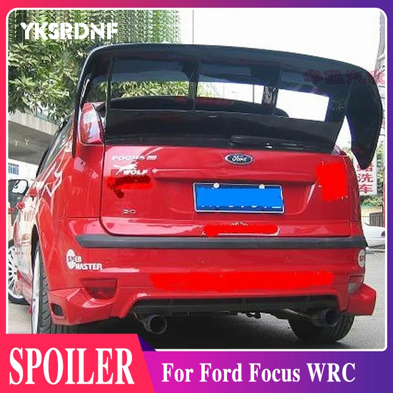 포드 포커스 Wrc 스타일 자동차 스포일러 2005 2007 수정 Frp 섬유 리어 윙 트렁크 립 스포일러 자동차 테일 윙