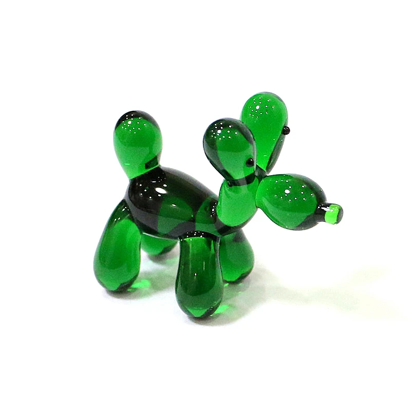 Figurine Balloon Dog Statue | Mini Glass Animal Figurines | Glass ...