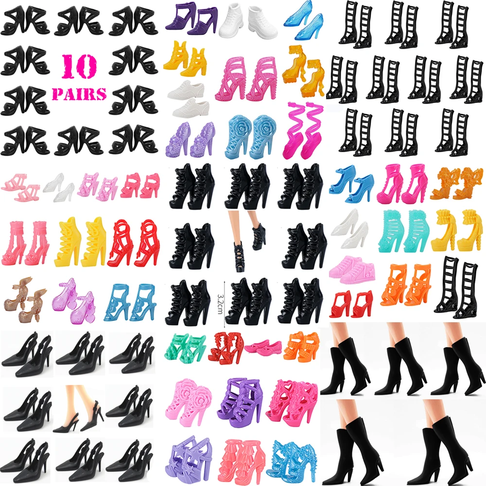 NK-Mix-Scarpe-da-bambola-per-Barbie-Vestiti-Accessori-per-bambole ...