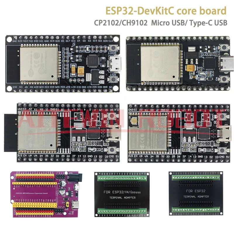 Placa-central-de-ESP32-DevKitC-placa-de-desarrollo-ESP32-de-38-pines-WIFI-Bluetooth-compatible ...