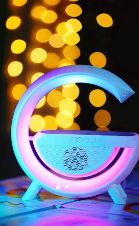 Multifunctional G Shape LED Lamp with Wireless Charging, Bluetooth ...
