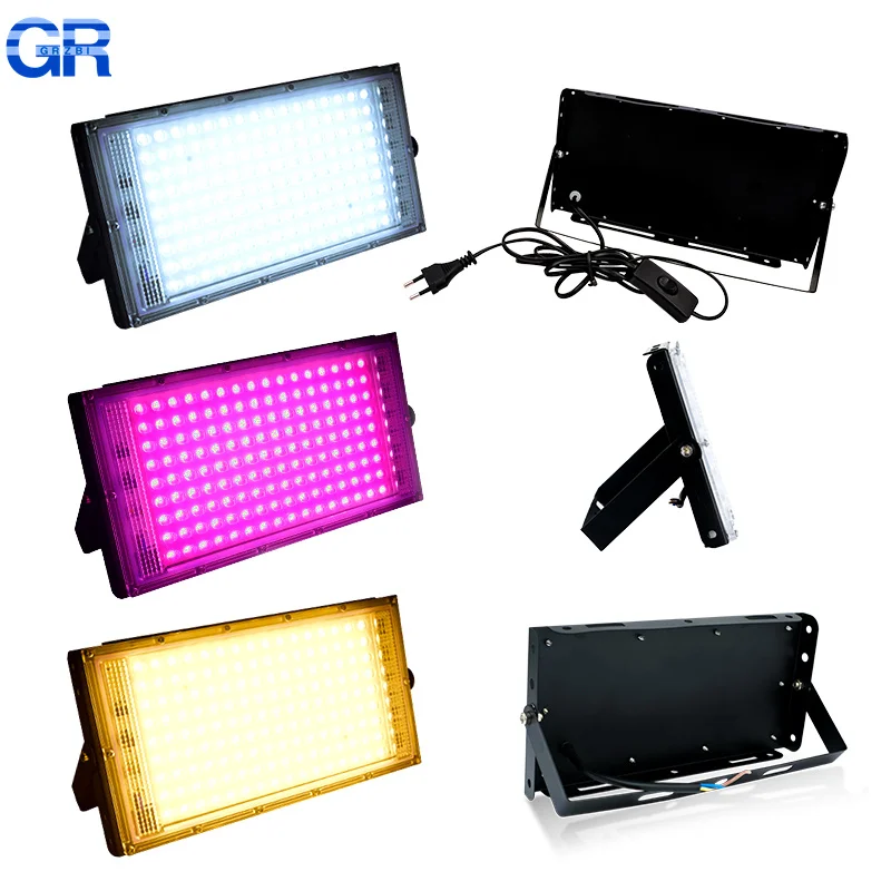 LED Grow Light Phyto Lamp 220V 50W 100W Led Full Spectrum Floodlight ...