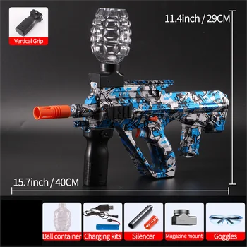AUG Electric Gel Ball Blaster, Splatter Ball Blaster with 20,000 Eco ...