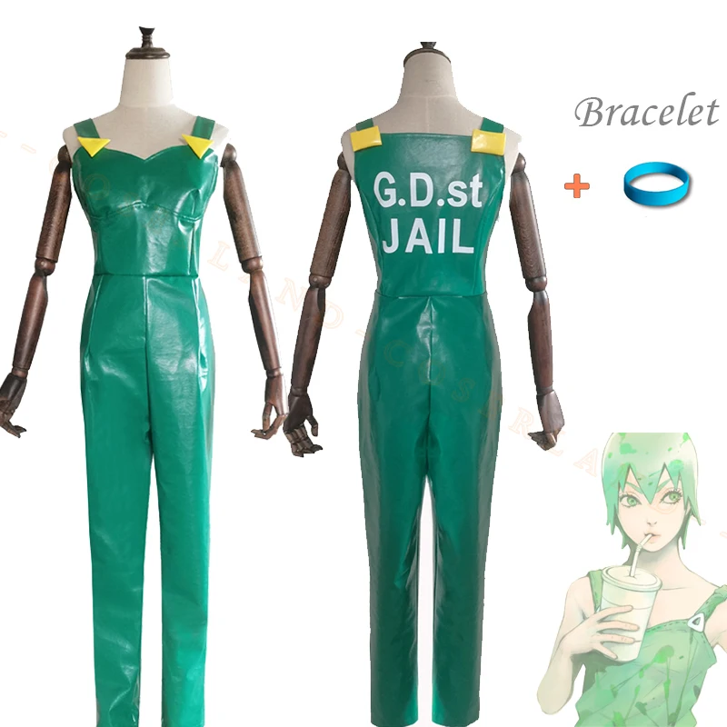 Anime JoJo‘s Bizarre Adventure Stone Ocean Foo Fighters Cosplay Costume ...