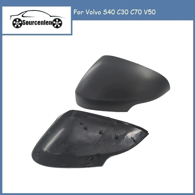 For-Volvo-S40-C30-C70-V50-Exterior-Door-Rearview-Mirror-Cover-Side ...