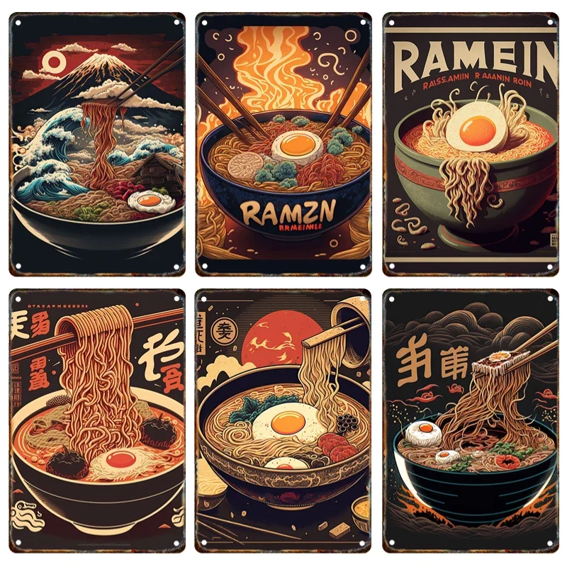 Japanese-Ramen-Metal-Signage-Tin-Painting-Advertising-Sign-Retro-Poster ...