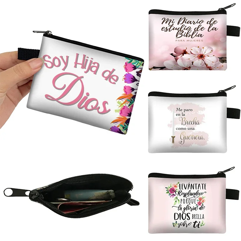 Spanish For Christian Bible Verses Print Coin Purse Biblical Studies ...