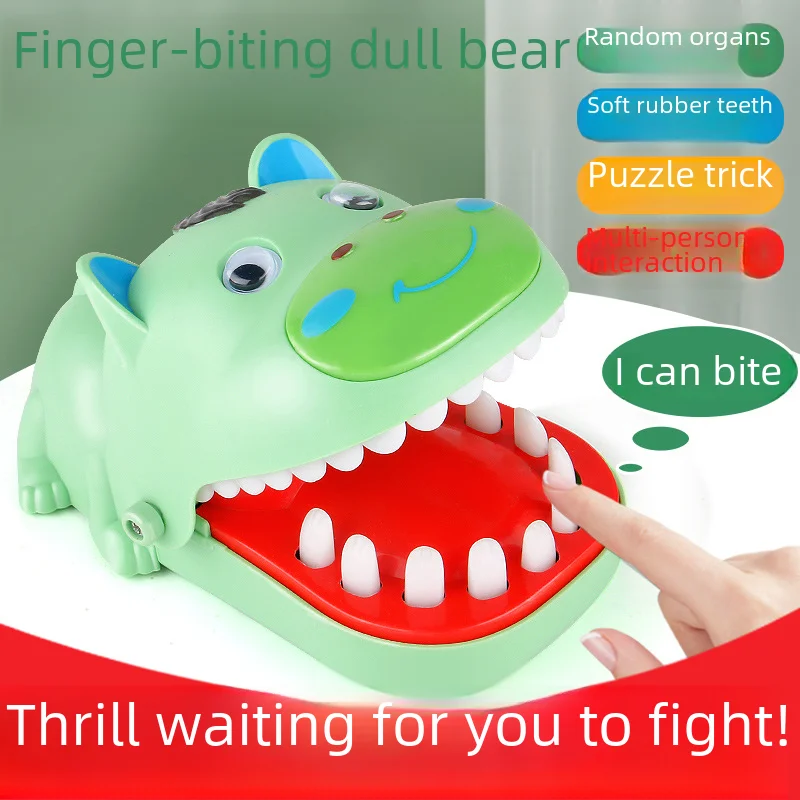 Large-Cute-Bear-Biting-Finger-Toy-Parent-child-Game-Stress-Relief-Fun ...