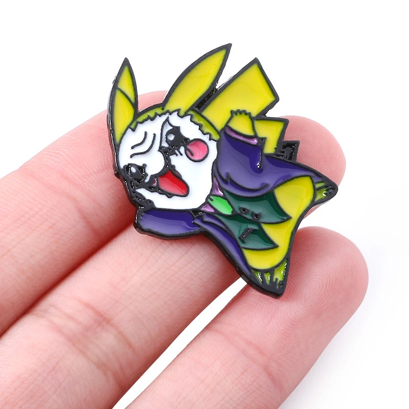 Pokemon Pikachu Cos Joker Brooch Badge Figures Alloy Material ...