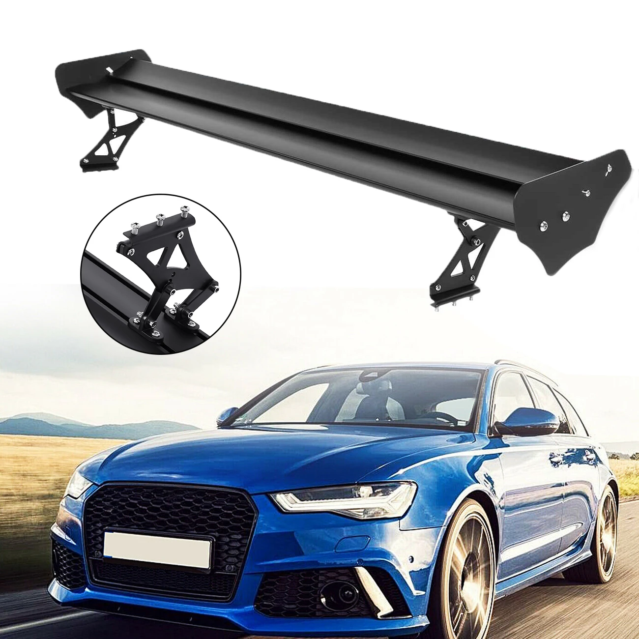 43-53-Car-Spoiler-Universal-Aluminum-Rear-Trunk-Adjustable-Angle-Racing ...