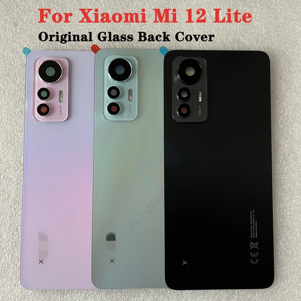 New-Original-For-Xiaomi-Mi-12-Lite-Ceramic-Back-Battery-Cover-For ...