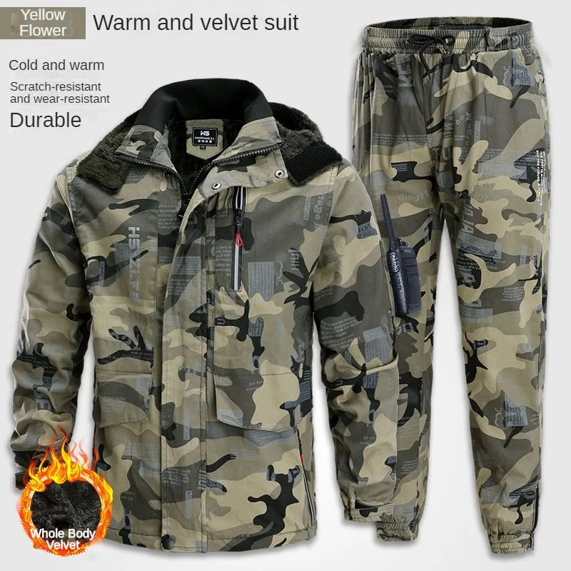 Winter-Plush-Thickened-Work-Clothes-Suit-Male-Electric-Welding-Scald ...