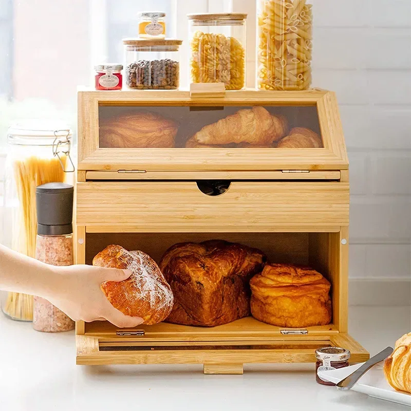Bamboo-Bread-Box-3-Layer-Snack-Storage-Box-with-Drawer-and-Acrylic ...