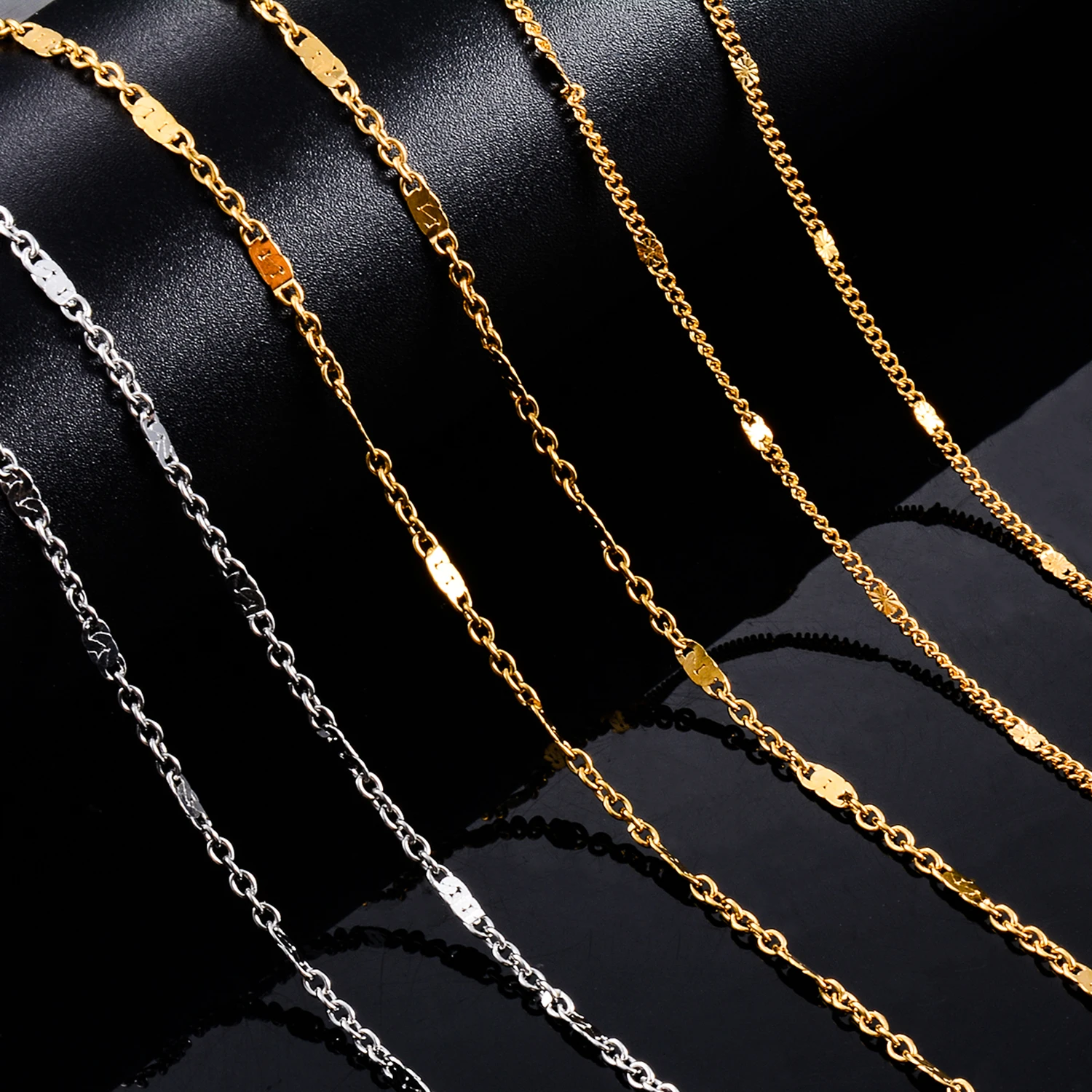 1-8mm-Width-Stainless-Steel-Tiny-Link-Chain-Thin-Necklace-for-Women-Men ...