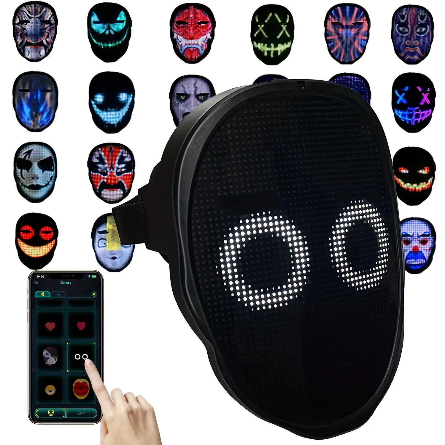 Face-Transforming-LED-Mask-com-App-Controlled-m-scara-program-vel-de ...