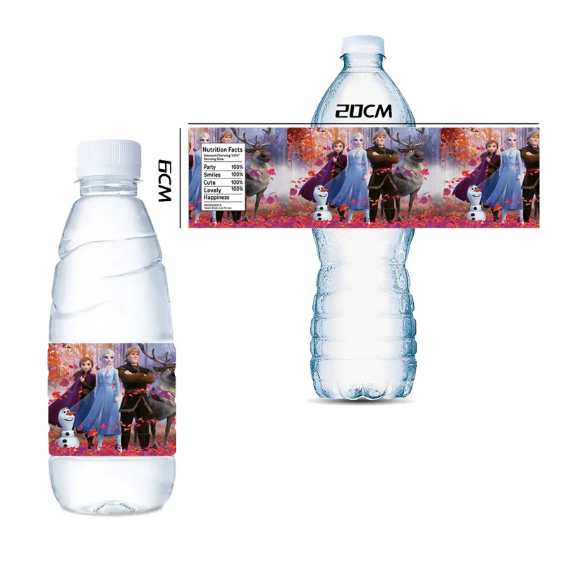 Etiquetas adhesivas para botellas con temática de Frozen de Disney ...