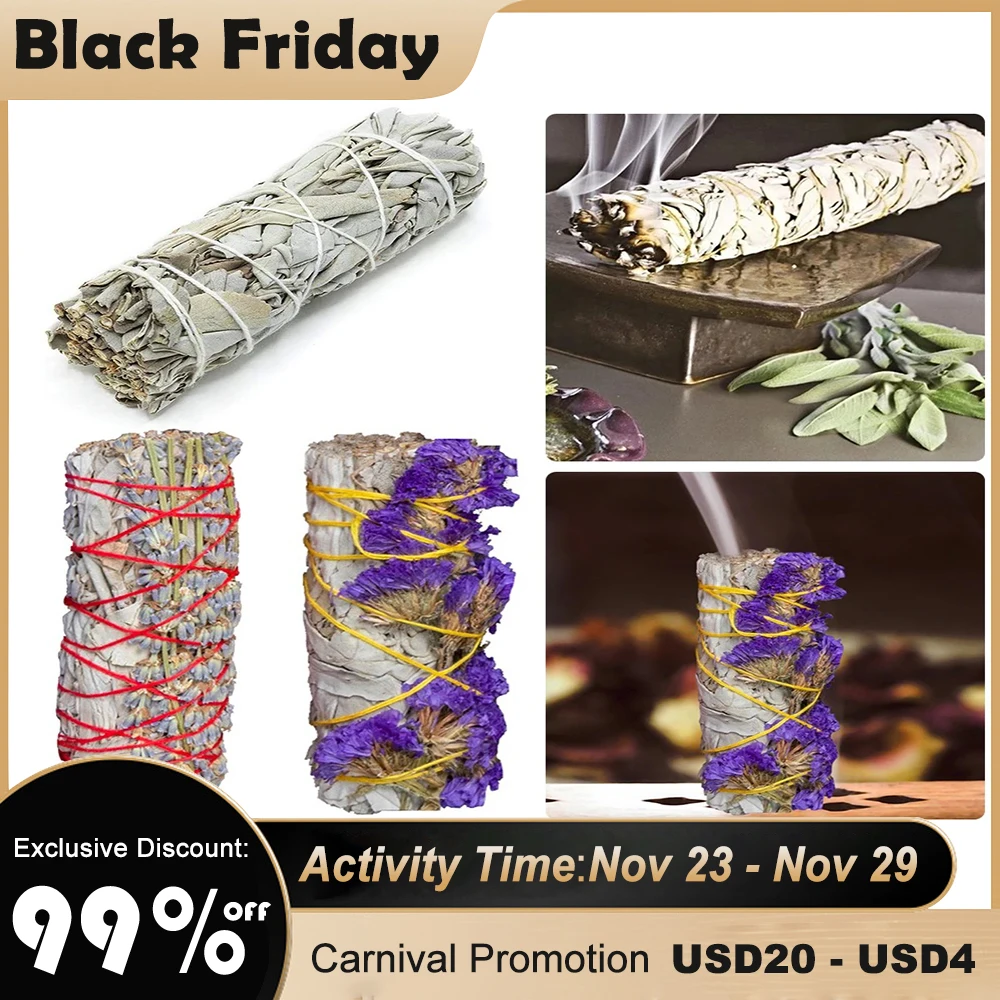 Aromaterapia-por-atacado-novo-branco-s-lvia-pacotes-de-manchas-varas-de ...