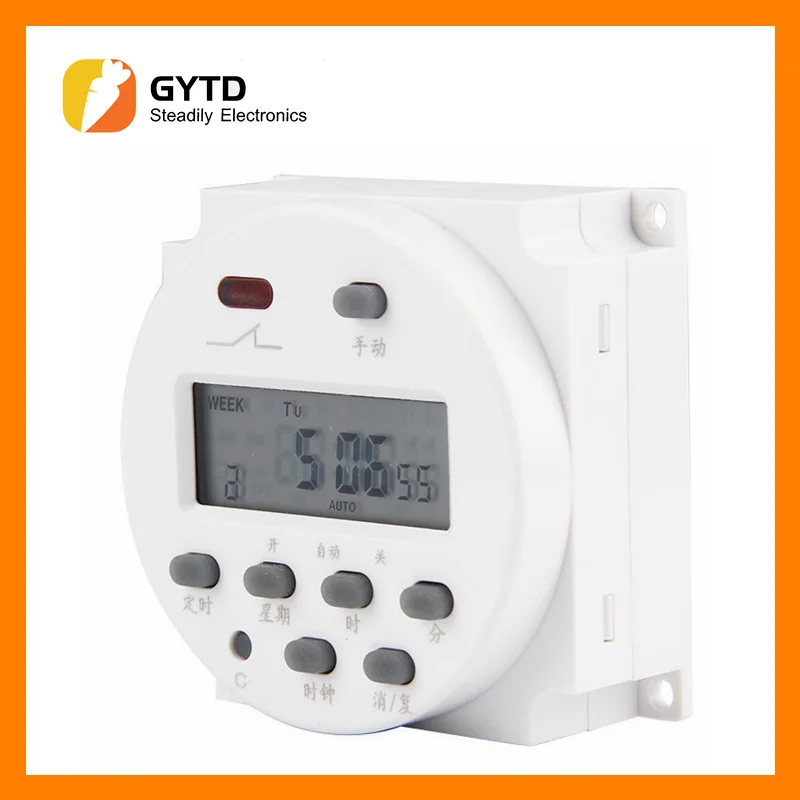 CN101A Timer Switch AC/DC 12V 24V 110V 120V 220V 230V 240V Digital LCD ...