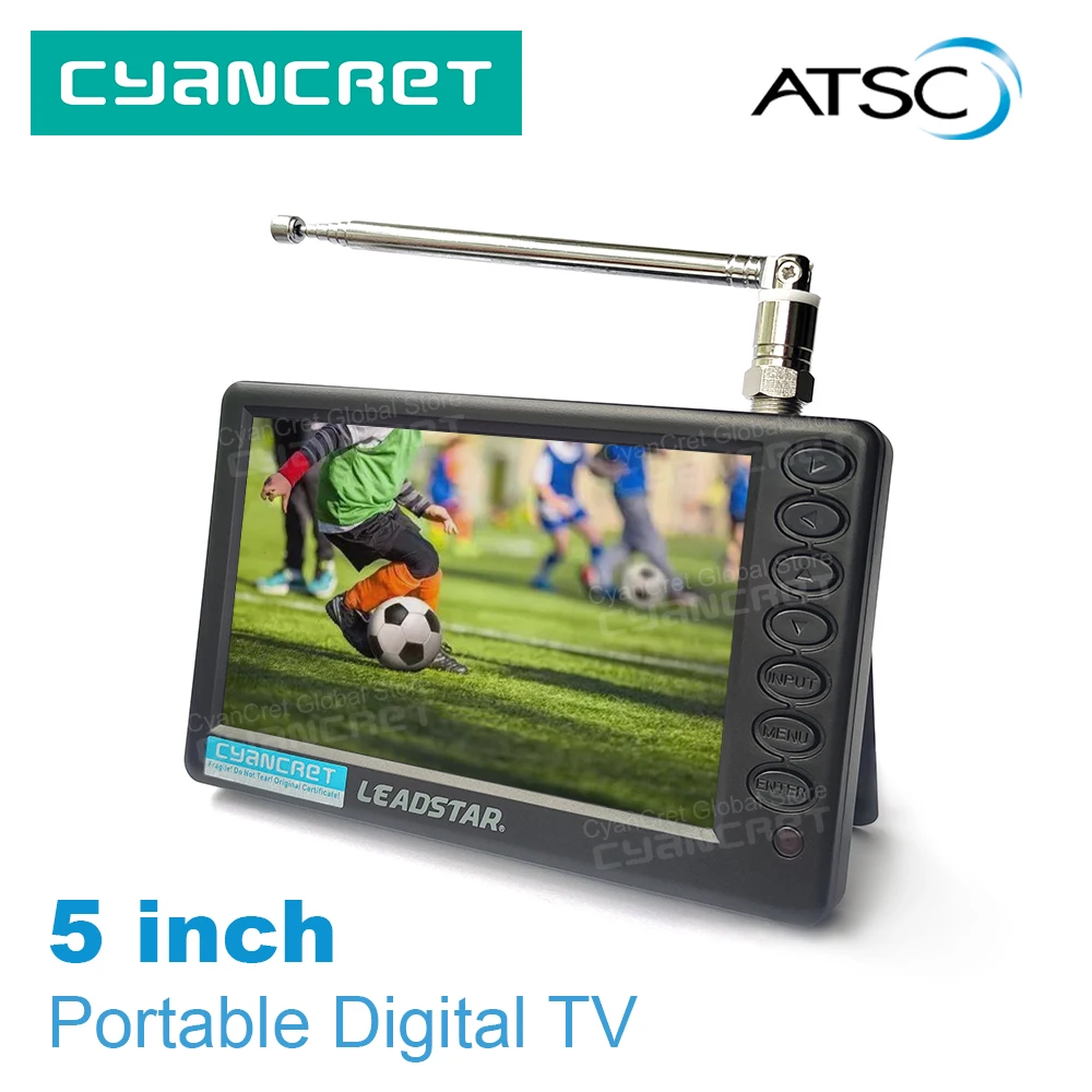 LEADSTAR-D5-Portable-TV-Pocket-TV-5-Inch-ATSC-Digital-and-Analog-Mini ...
