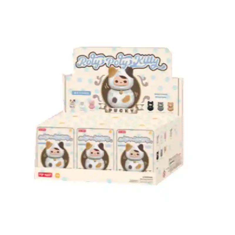 POP MART PUCKY Roly-Poly Kitty Series-Vinyl Plush Blind Box Mystery Box ...