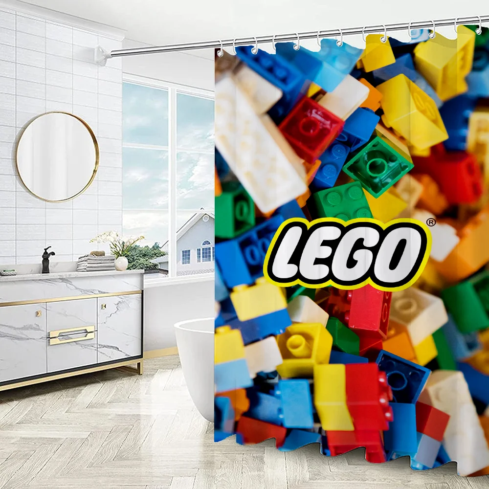 L-LEGO-Shower-Curtains-in-the-Bathroom-Sets-Full-Set-Bath-Curtain-for ...